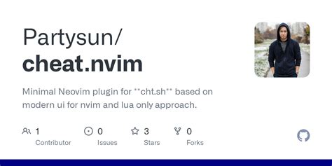 GitHub Partysun Cheat Nvim Minimal Neovim Plugin For Cht Sh