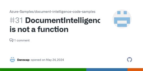 DocumentIntelligenceClient Is Not A Function Issue 31 Azure