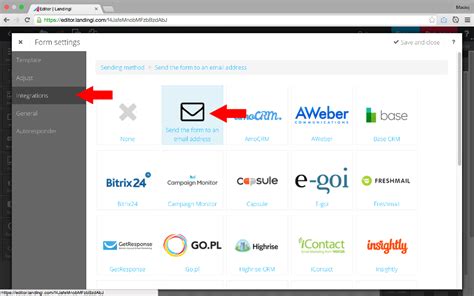Email Integration Landingi