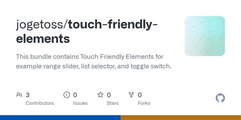 Github Jogetoss Touch Friendly Elements This Bundle Contains Touch