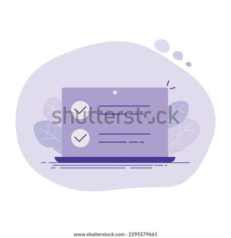 Laptop Check Mark Icon Vector Design Stock Vector Royalty Free Shutterstock