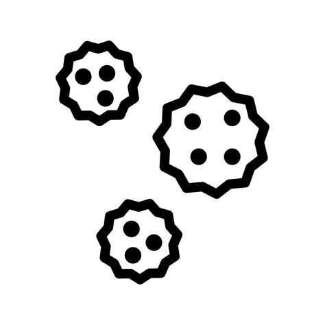 Bacteria Icon Vector Bacteria Illustration Sign Microbe Symbol