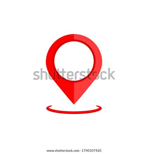 Map Pointer Geo Pin Location Icon Stock Vector Royalty Free 1740107420