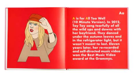 taylor swift alphabet book