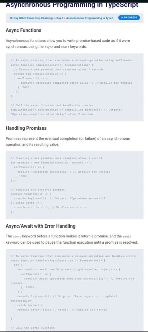 Salman Raza On Linkedin Giaic Typescript Asynchronousprogramming Examprep Webdevelopment