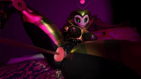 Rule 34 Big Breasts Black Skin Dildo Green Clothing Green Eyes My