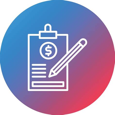 Assignment Line Gradient Circle Background Icon 16867589 Vector Art At