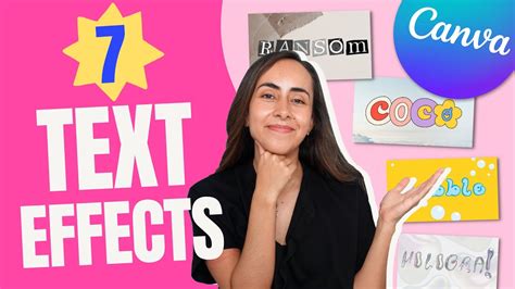 7 Beautiful Yet Unknown Text Effects In Canva Youtube