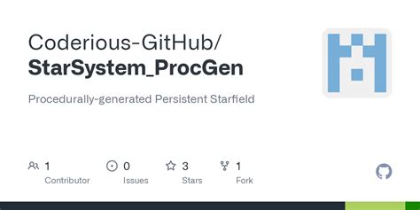 Github Coderious Githubstarsystemprocgen Procedurally Generated Persistent Starfield