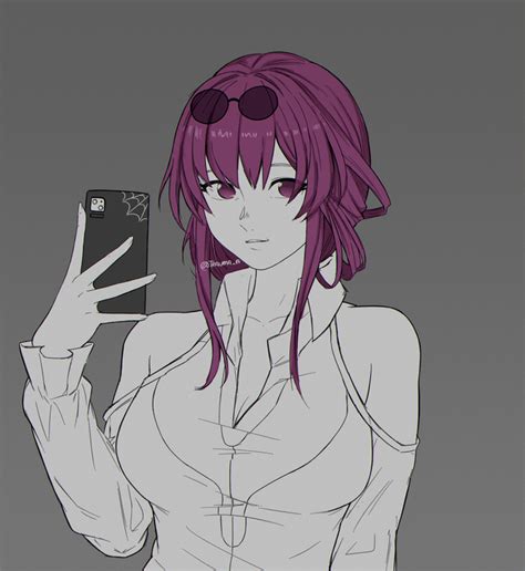 Selfie Kafka Sketch R Honkaistarrail