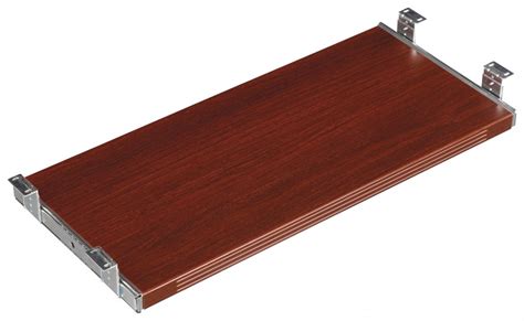 urban walnut slide out laminate keyboard tray napa by office star