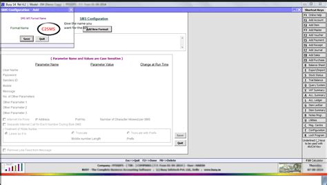 How To Integrate C Sms SMS APIs In Busy Accounting Software