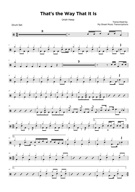 Drum Transcription Service • My Sheet Music Transcriptions