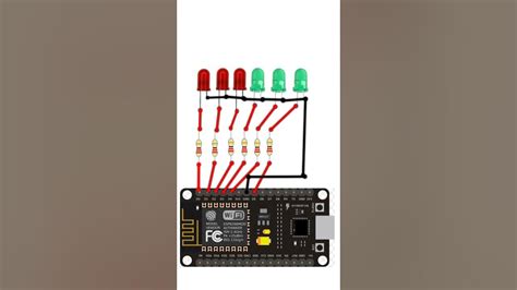How To Make Led Chaser Using Esp8266 Tutorial 6 Ytshorts Shorts Ytshort Programming