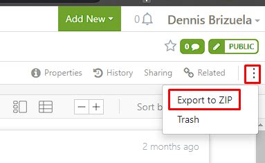 How To Export Notebooks To Zip Revvity Signals