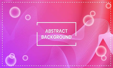 Premium Vector Shining Gradient With Bubbles Line Pattern And Frame Abstract Modern And