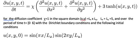 Plotting Solving 2d Reaction Diffusion With Explicit Euler Method