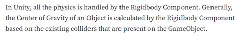 Does This Apply To Trigger Colliders Are Triggers Used To Calculate The Center Of Mass Does It