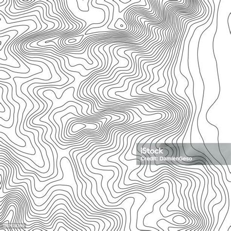 복사할 공간이 있는 지형 맵 배경입니다 선 지형 지도 윤곽 배경 지리적 격자 추상적인 벡터 일러스트입니다 추상적인 기하학적 라인입니다 0명에 대한 스톡 벡터 아트 및 기타