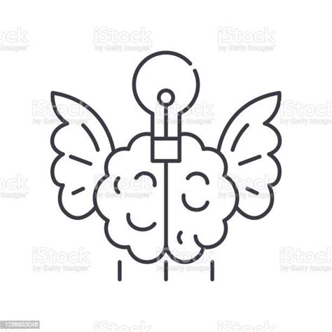 아이디어 자유 아이콘 선형 격리 된 그림 얇은 줄 벡터 웹 디자인 기호 흰색 배경에 편집 가능한 스트로크와 개요 개념 기호 0