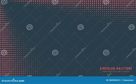 Circular Half Tone Pattern Rays Border Vector Red Black Colour Abstract