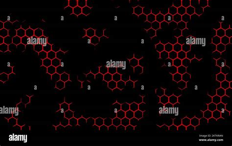 Futuristic Surface Concept With Hexagons Design Trendy Sci Fi