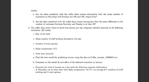 All Of The Tasks Will Require Using R To Answer The