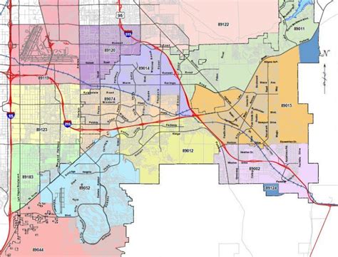 Clark County Nevada Zip Code Map