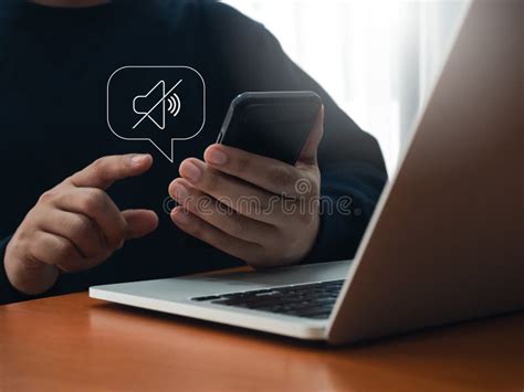 Silent Mode Concept Silent Or Mute Sound Icon Turn Activated On Appear