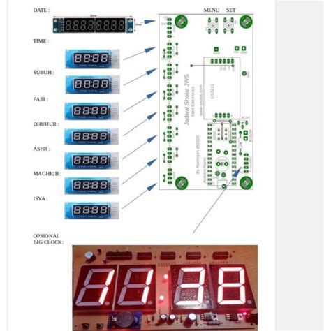 Jual Pcb Arduino Nano Jws Jadwal Sholat Rtc Ds3231 Jakarta Timur Sipol Tokopedia