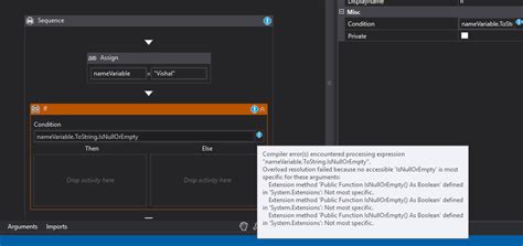 Function Isnullorempty Showing Error Academy Feedback Uipath