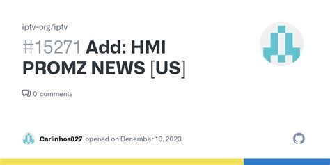 Add Hmi Promz News Us · Issue 15271 · Iptv Orgiptv · Github