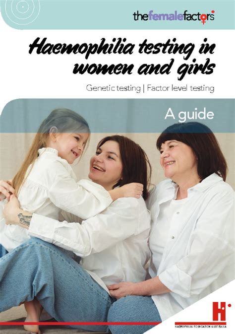 New Simple Haemophilia Testing Guide Haemophilia Foundation Australia