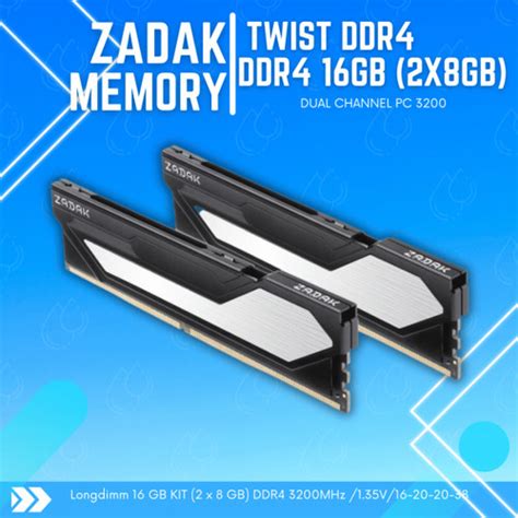 Jual Ram ZADAK TWIST DDR GB X Mhz GAMING MEMORY ZD TWS C GYB Kota Bandung
