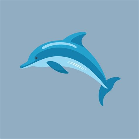Premium Vector Vector Flat Dolphin Fish Illustration