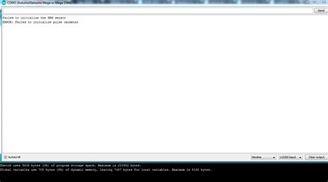 Failed To Initialize HRM Sensor Issue Oxullo Arduino MAX GitHub