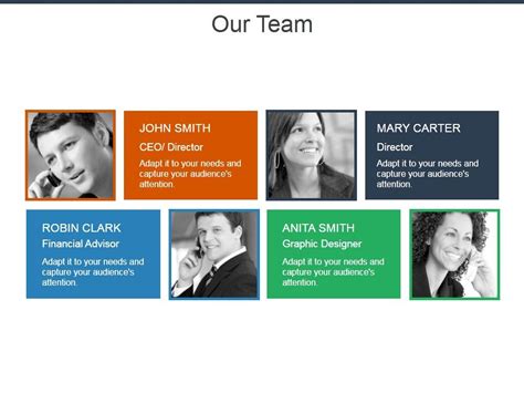 Our Team Ppt Powerpoint Presentation Slides Design Templates