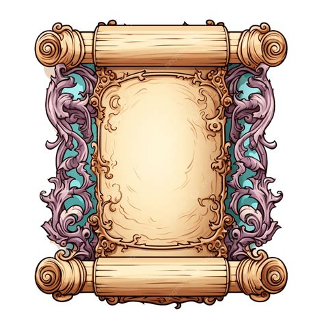 Game Texture Scroll Ancient Magic Treasure Hunt Map Game Texture