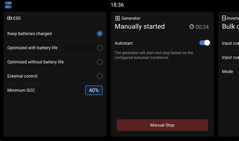 Feature Request To Add Generator Page Into Beta Ui Gui V2 Venus Os