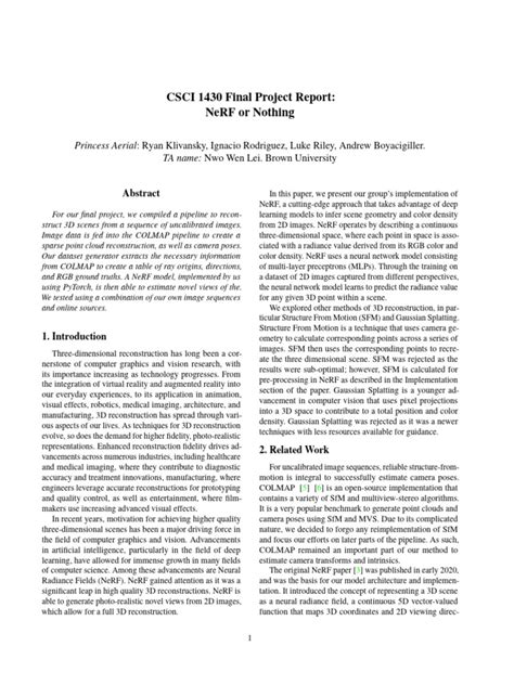 Neural Radiance Fields Implementation Pdf Computer Graphics Graphics