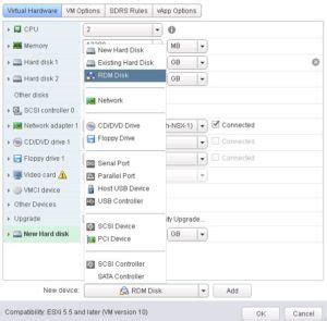 How To Create VMware RDM Physical Compatibility Disk