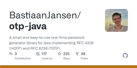Github Bastiaanjansenotp Java A Small And Easy To Use One Time Password Generator Library