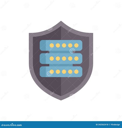 Set Server With Shield Hand Settings Gear Security Key Pie Chart Infographic Cloud Computing