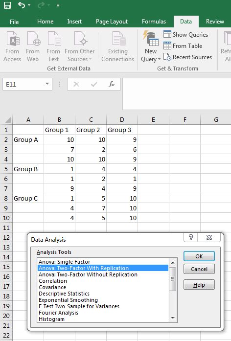 Two Way Anova In Excel Dr Matt C Howard Two Way Anova In Excel Dr Matt C Howard