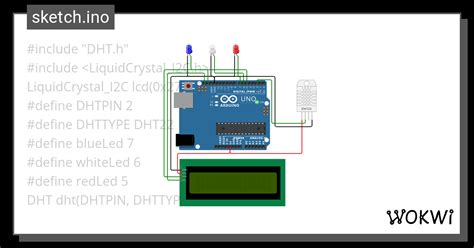 led temperature humidity sensor wokwi esp32 stm32 arduino simulator