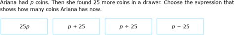 IXL Write Variable Expressions Word Problems Grade Math