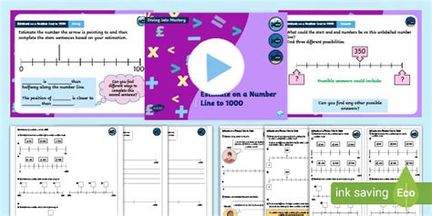 👉 Y3 Dim Step 11 Estimate On A Number Line To 1000