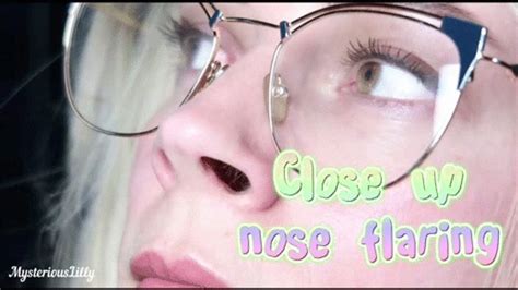 Close Up Nose Flaring By Mysterious Lilly Nostrils Nose Play Nose