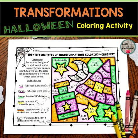 Transformation Math Worksheets