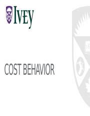 Understanding Cost Behavior Classification Contribution Course Hero